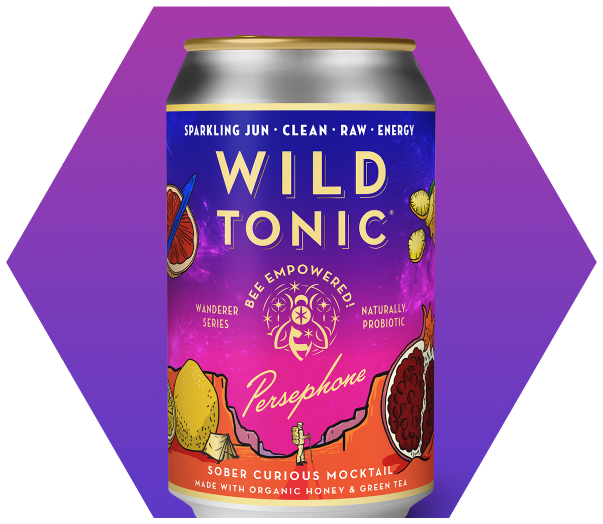 Sparkling Jun Made With Honey | WILD TONIC