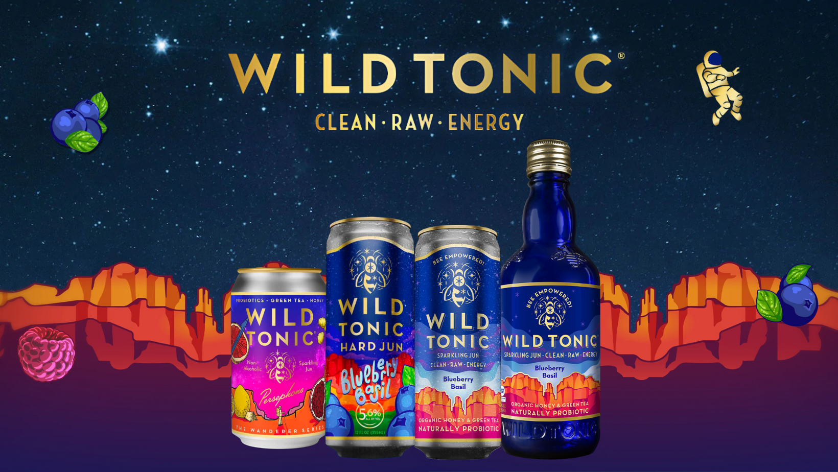 Sparkling Jun Made With Honey | WILD TONIC