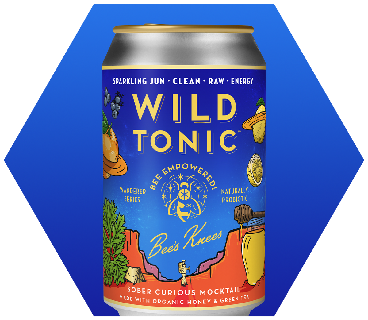 Sparkling Jun Made With Honey | WILD TONIC