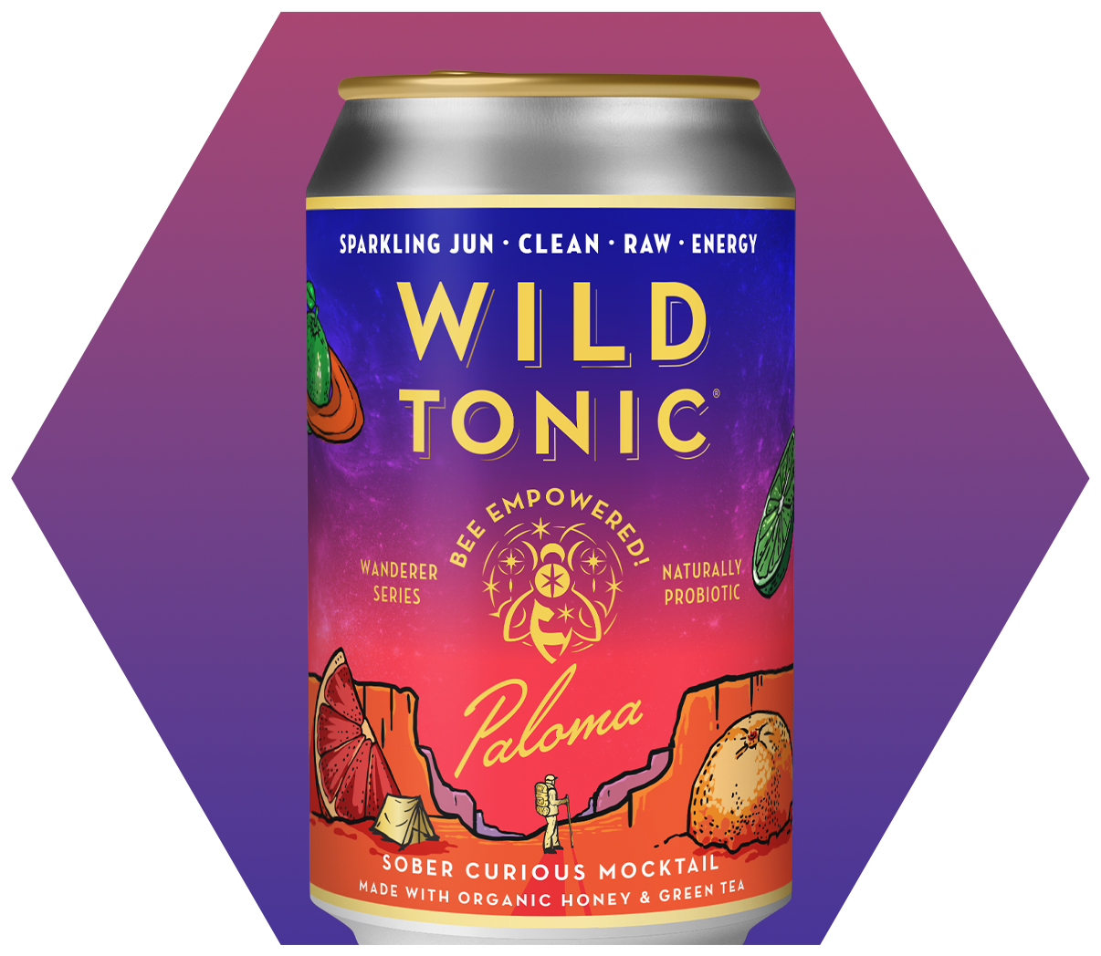 Sparkling Jun Made With Honey | WILD TONIC