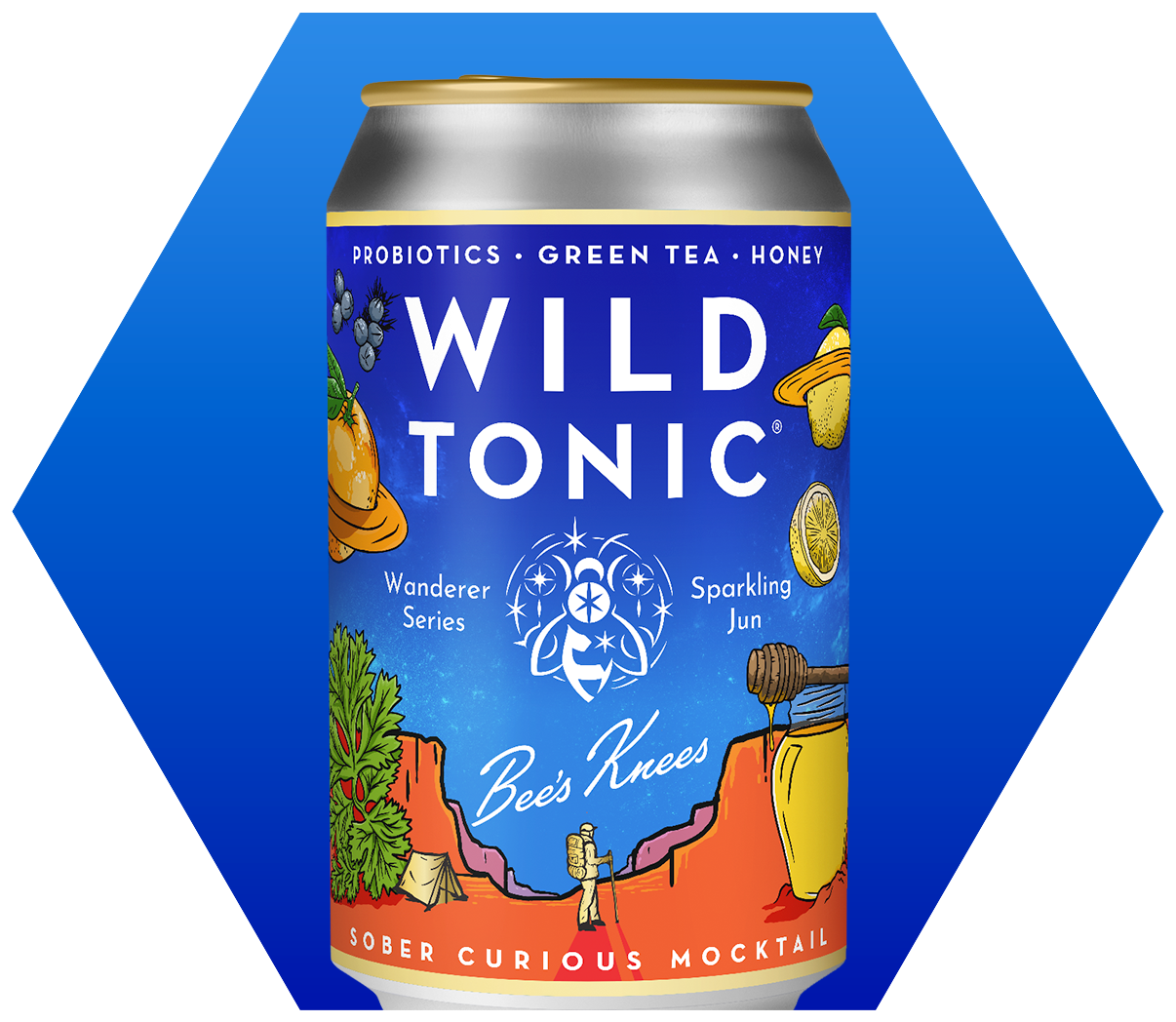 Sparkling Jun Made With Honey | WILD TONIC